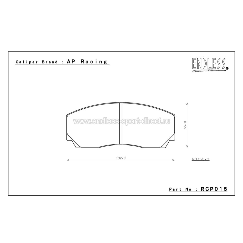 ENDLESS RCP015CCRG I 17mm Колодки для суппортов AP RACING CP2279 I CP3215 I CP5200, PROMA 4POT